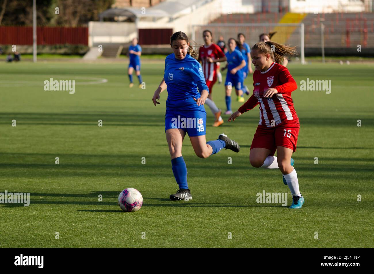 Women football match Stock Photo - Alamy