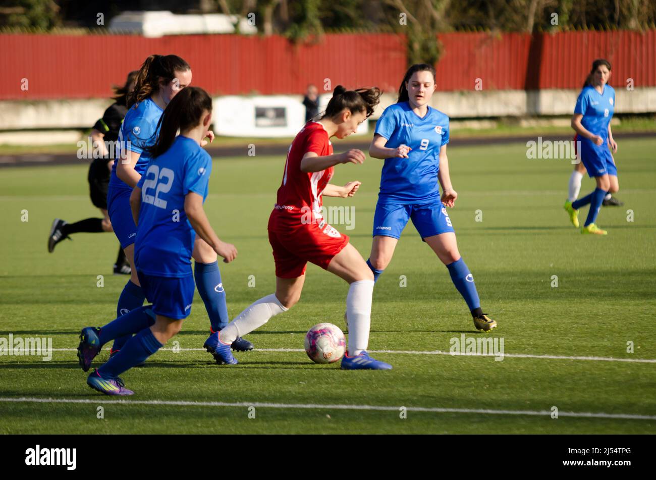 Women football match Stock Photo - Alamy
