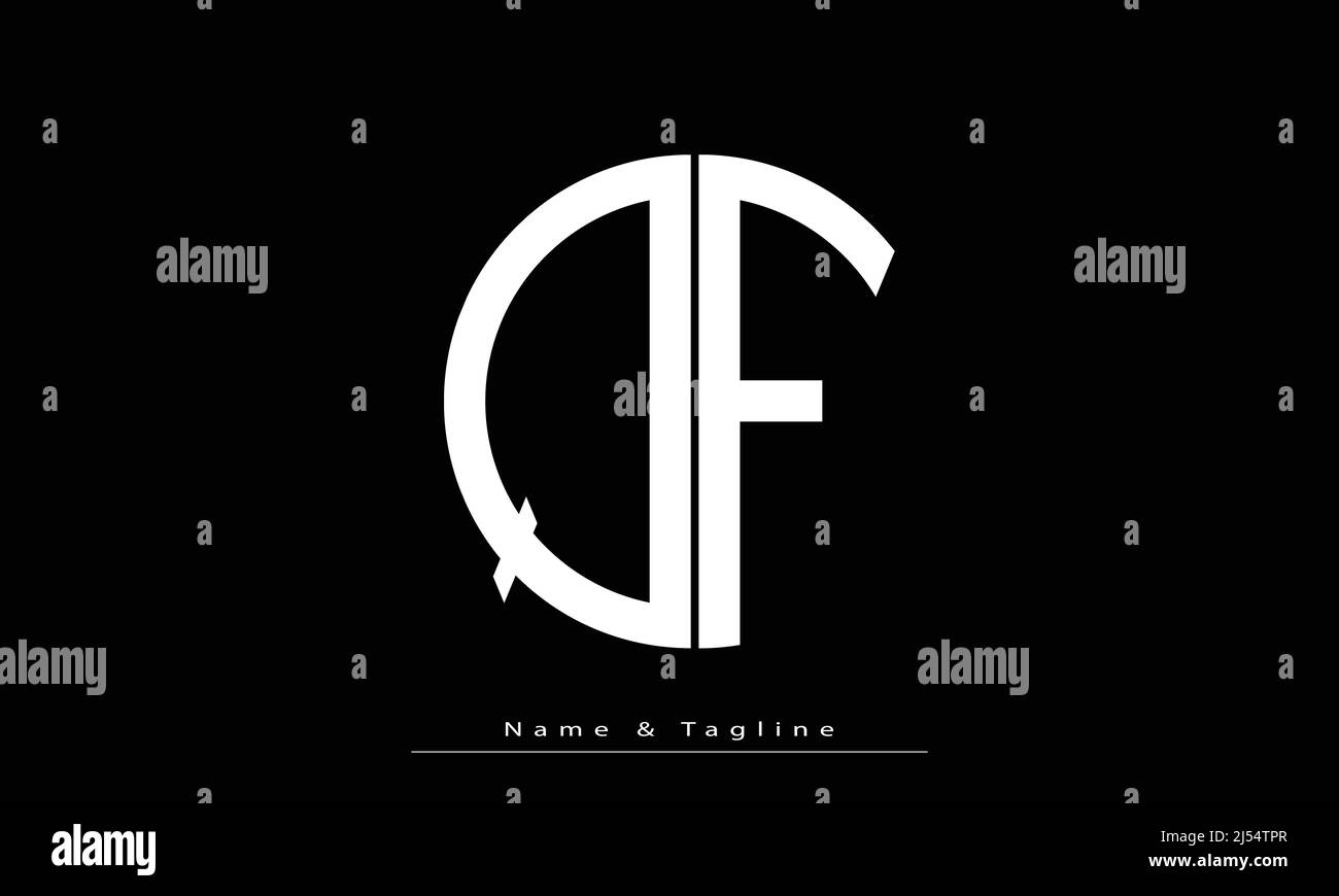Alphabet letters Initials Monogram logo QF , FQ Stock Vector Image ...
