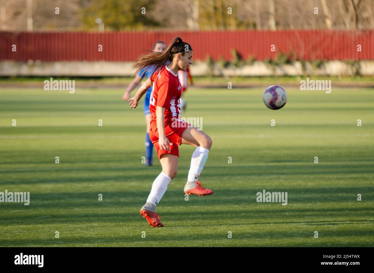 Women football match Stock Photo - Alamy