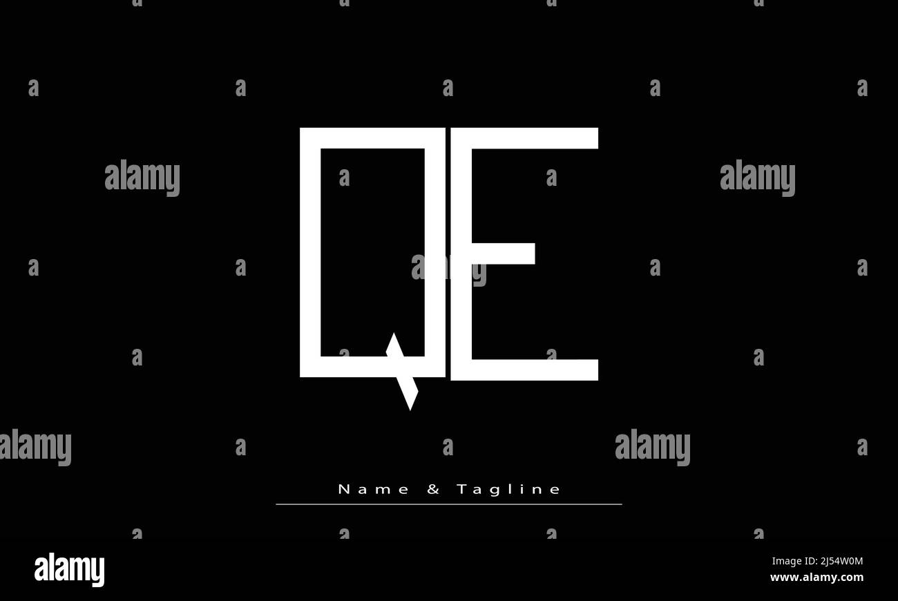 Alphabet letters Initials Monogram logo QE , EQ Stock Vector Image ...