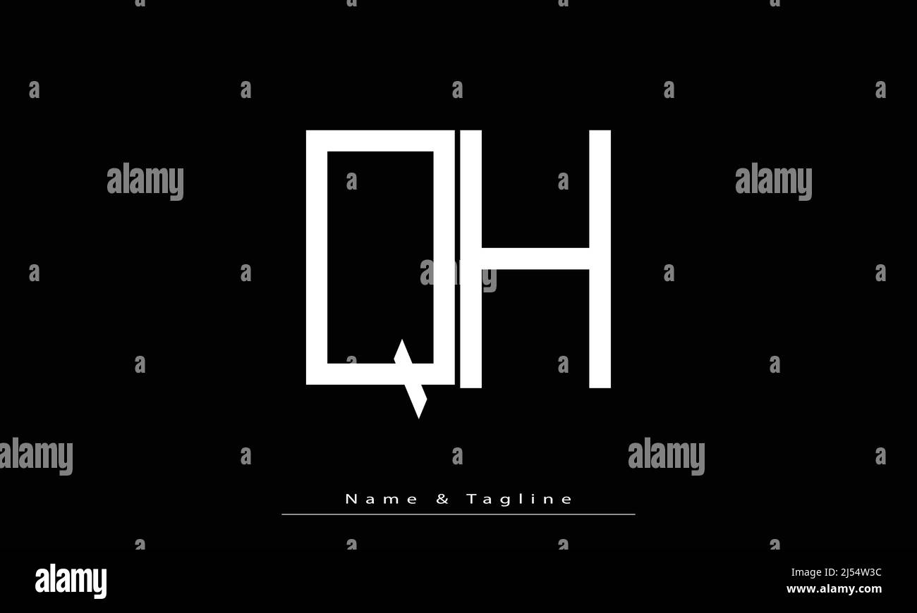 Alphabet letters Initials Monogram logo QH , HQ Stock Vector Image ...