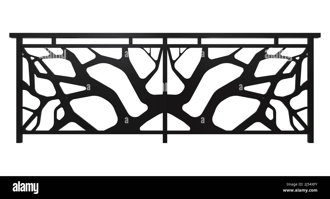 Isolated railing on white background Stock Photo - Alamy