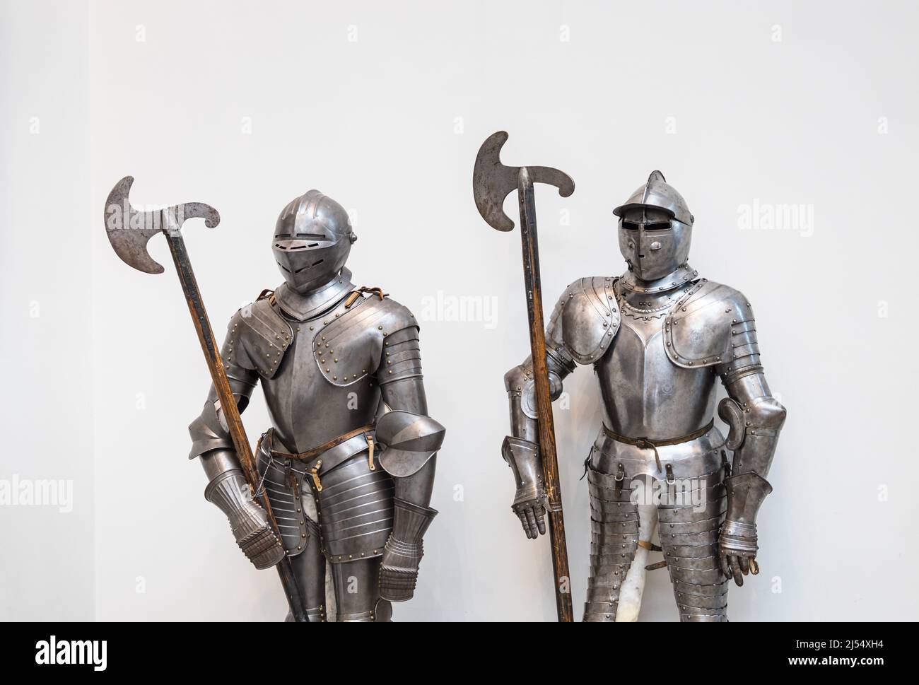Medieval knight armor in the Vytautas the Great War Museum, Kaunas ...