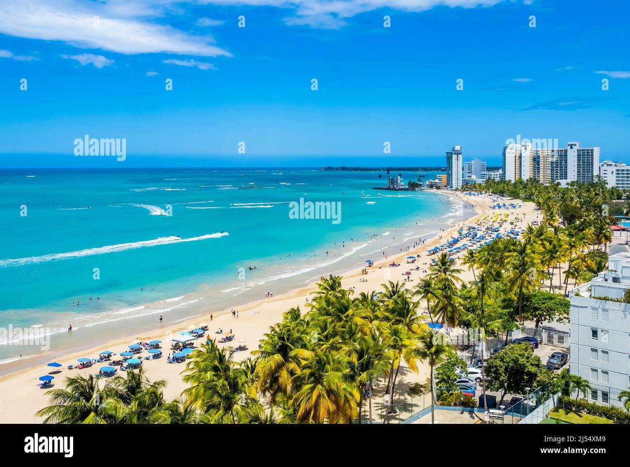 Isla Verde Beach on the Atlantic Ocean in the Metropolitan Area of San ...