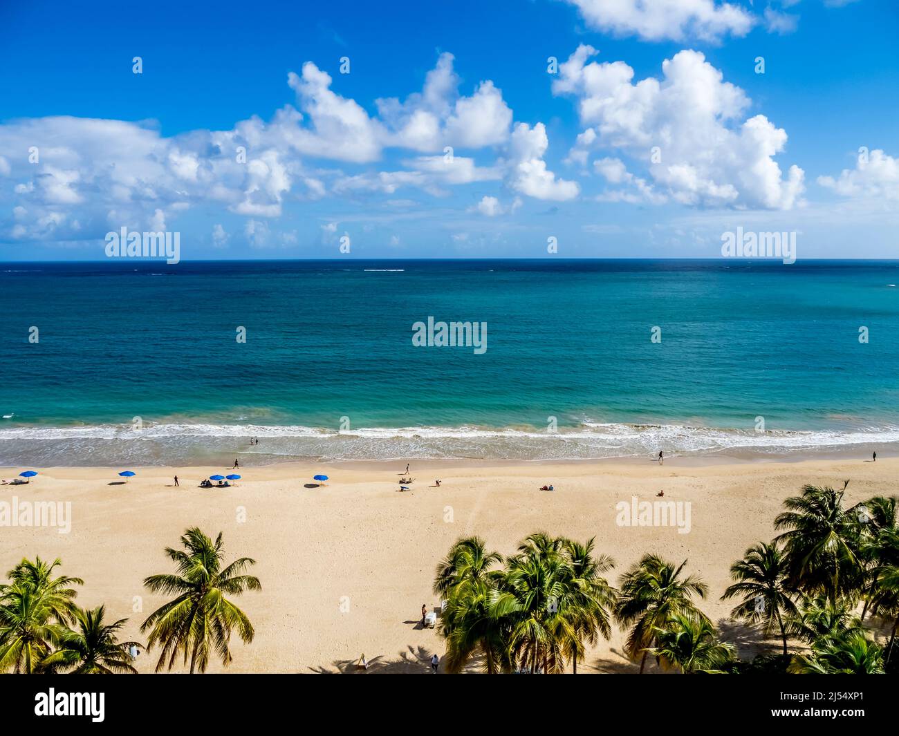 Isla Verde Beach on the Atlantic Ocean in the Metropolitan Area of San ...