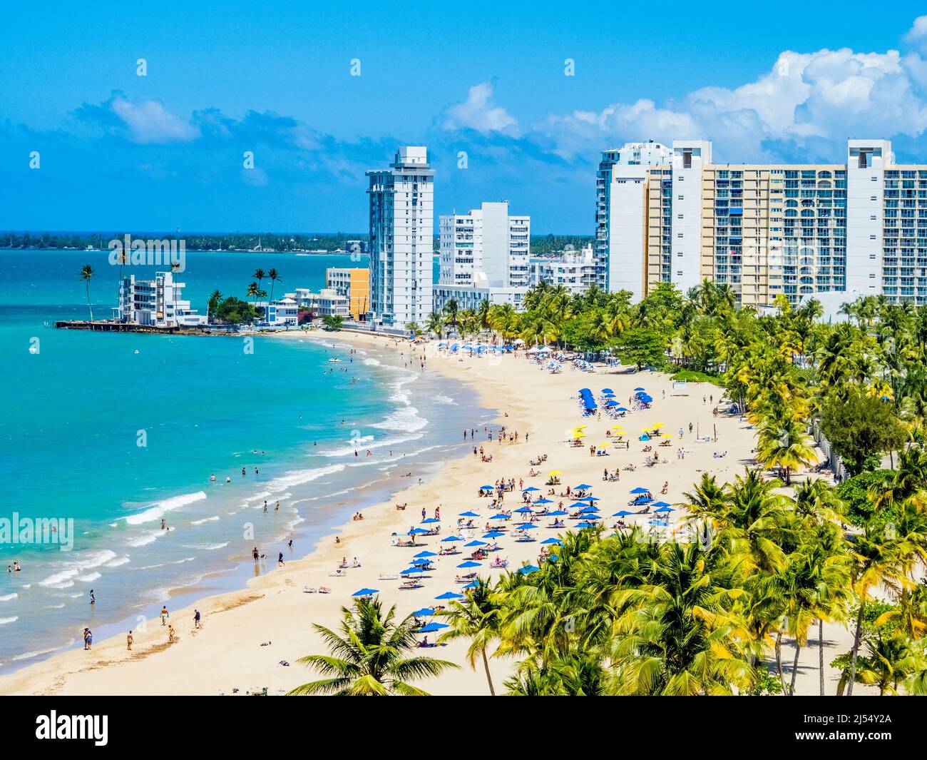 Isla Verde Beach on the Atlantic Ocean in the Metropolitan Area of San ...