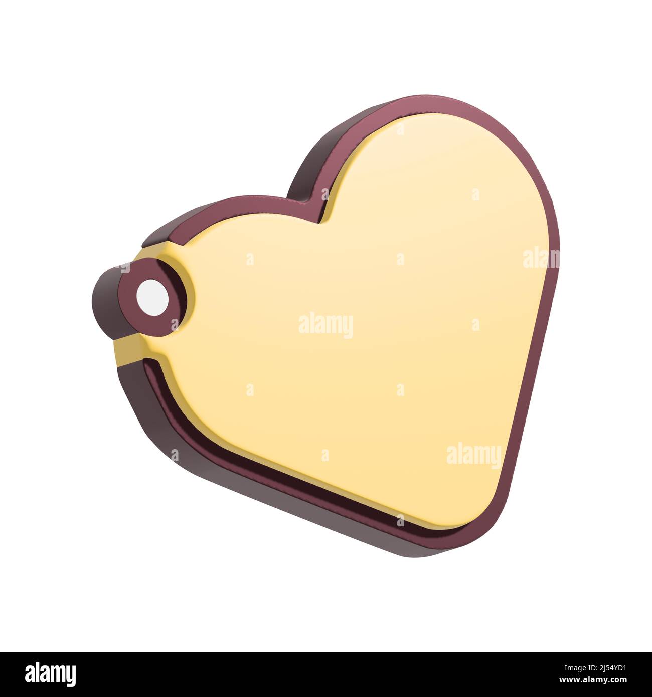 Heart activity 3d illustration. Cartoon heart symbol isolated on white ...