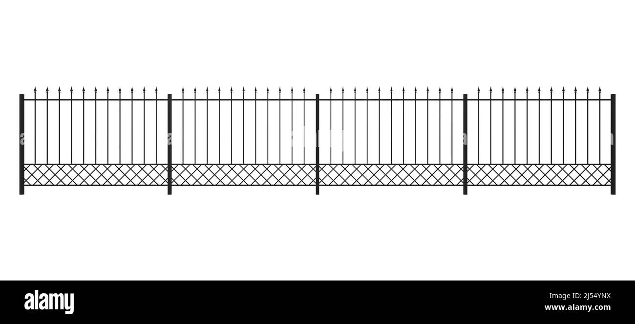 Isolated railing on white background Stock Photo - Alamy