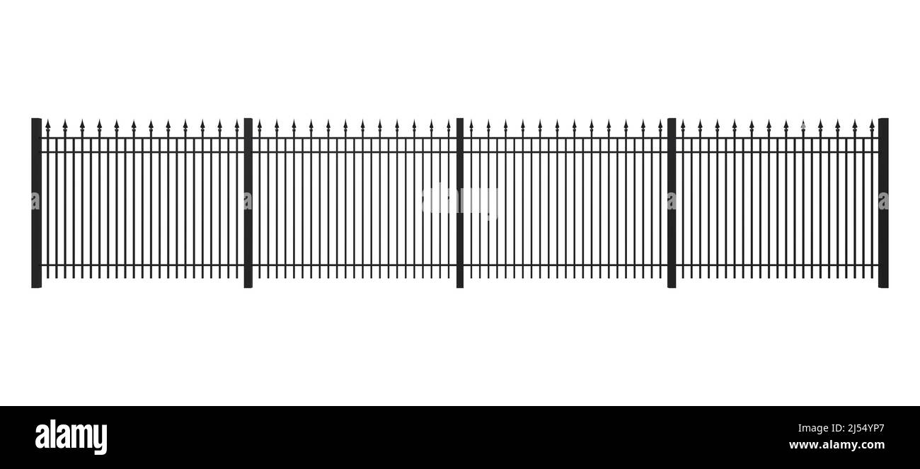 Isolated railing on white background Stock Photo - Alamy