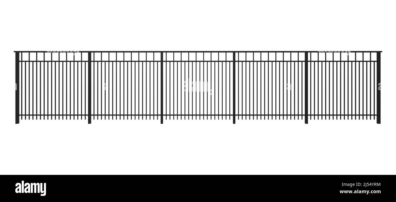 Isolated railing on white background Stock Photo - Alamy