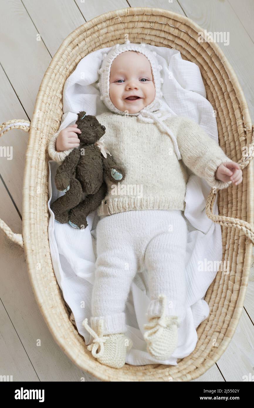 Baby in the cradle hi-res stock photography and images - Alamy