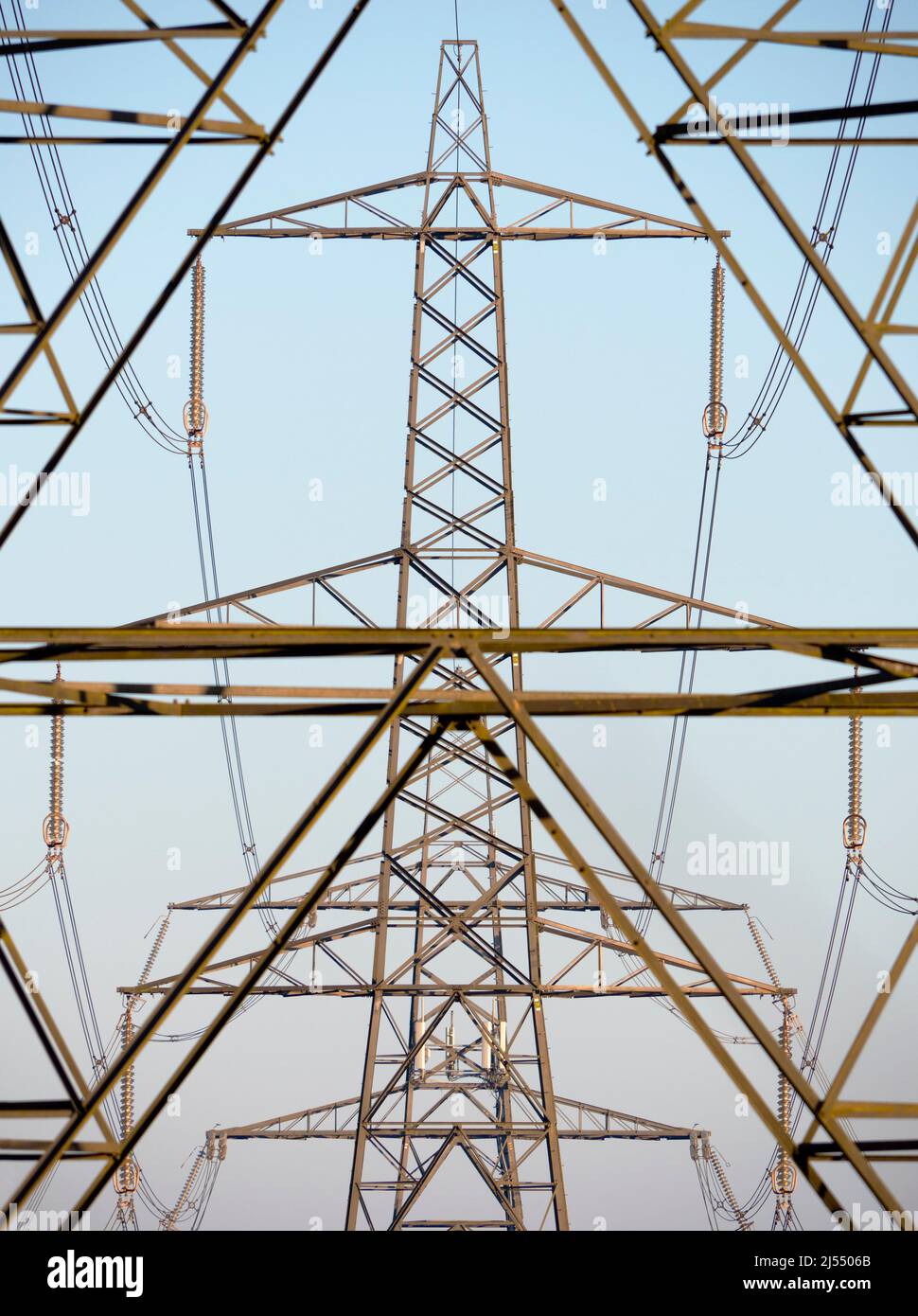 I love electricity pylons; I find their abstract, gaunt shapes ...