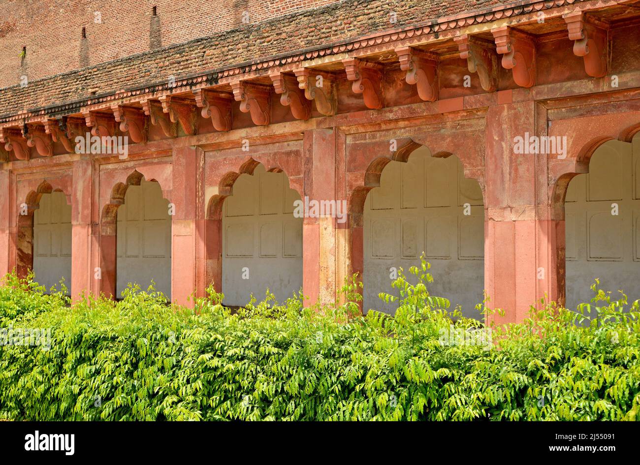 Arches and Columns at Red fort,Agra Stock Photo - Alamy