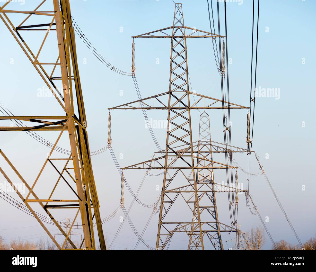I love electricity pylons; I find their abstract, gaunt shapes ...