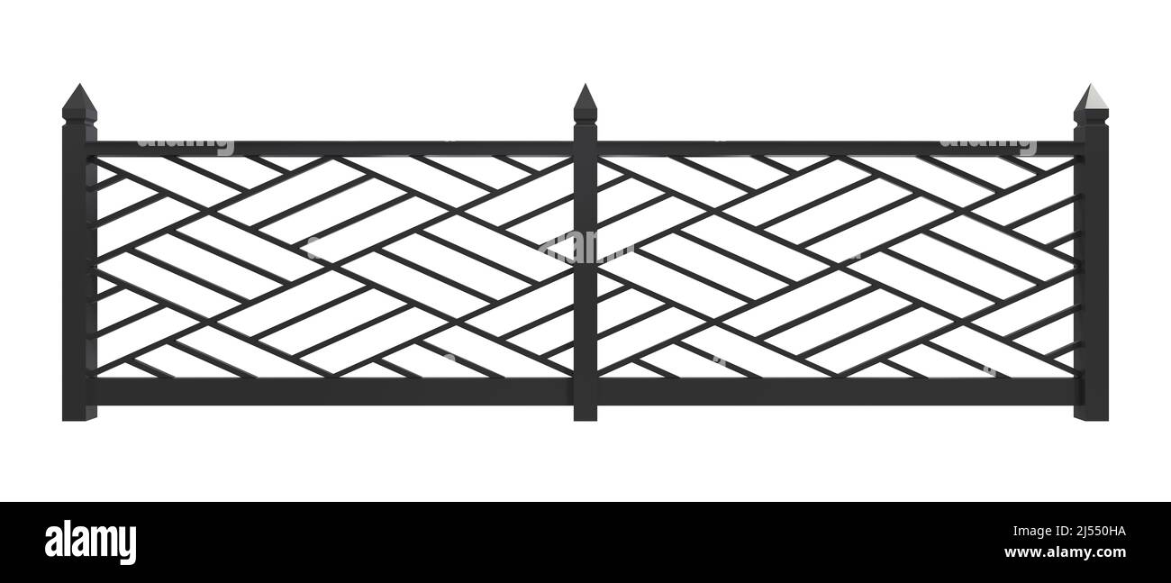 Isolated railing on white background Stock Photo - Alamy