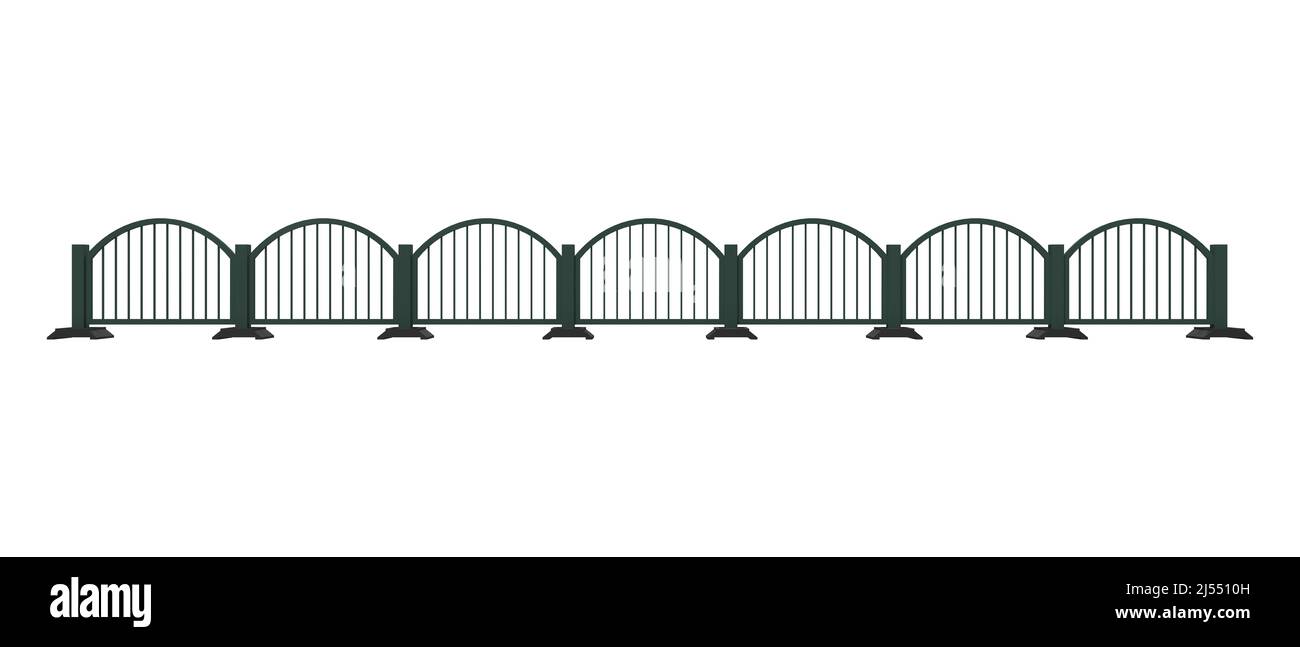 Isolated railing on white background Stock Photo - Alamy