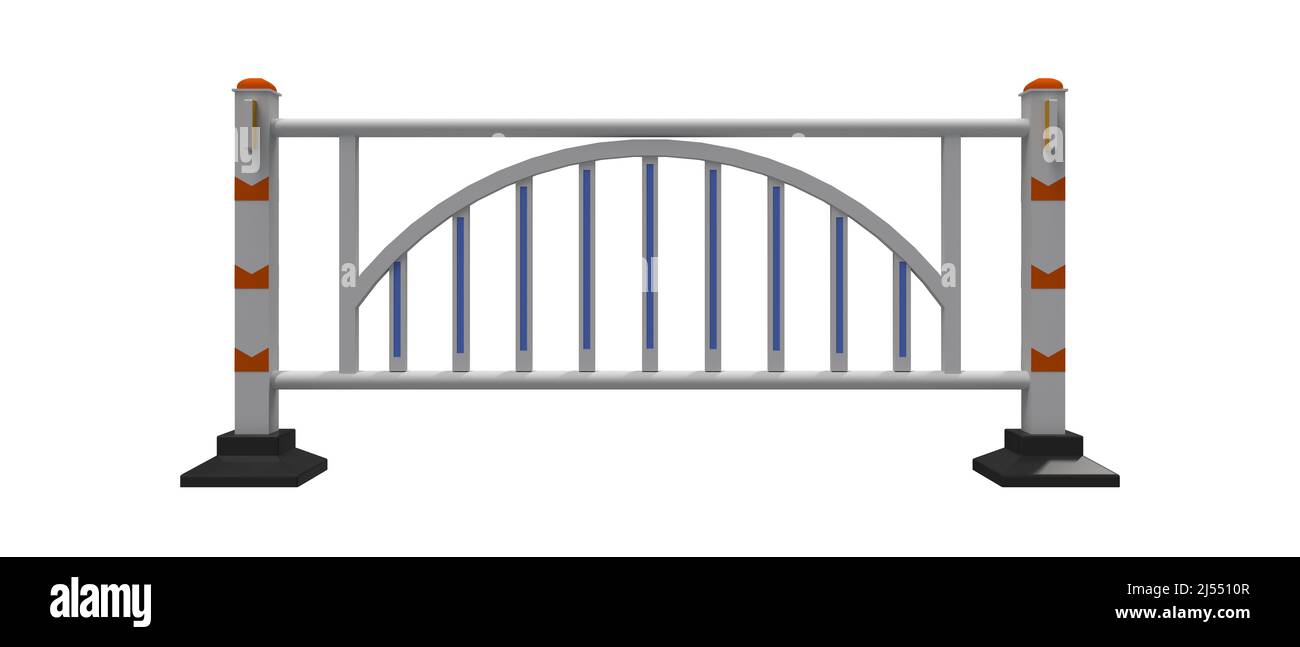 Isolated railing on white background Stock Photo - Alamy