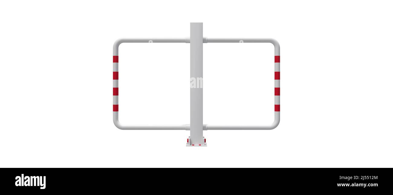 Isolated railing on white background Stock Photo - Alamy