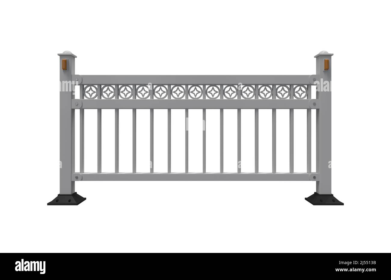 Isolated railing on white background Stock Photo - Alamy