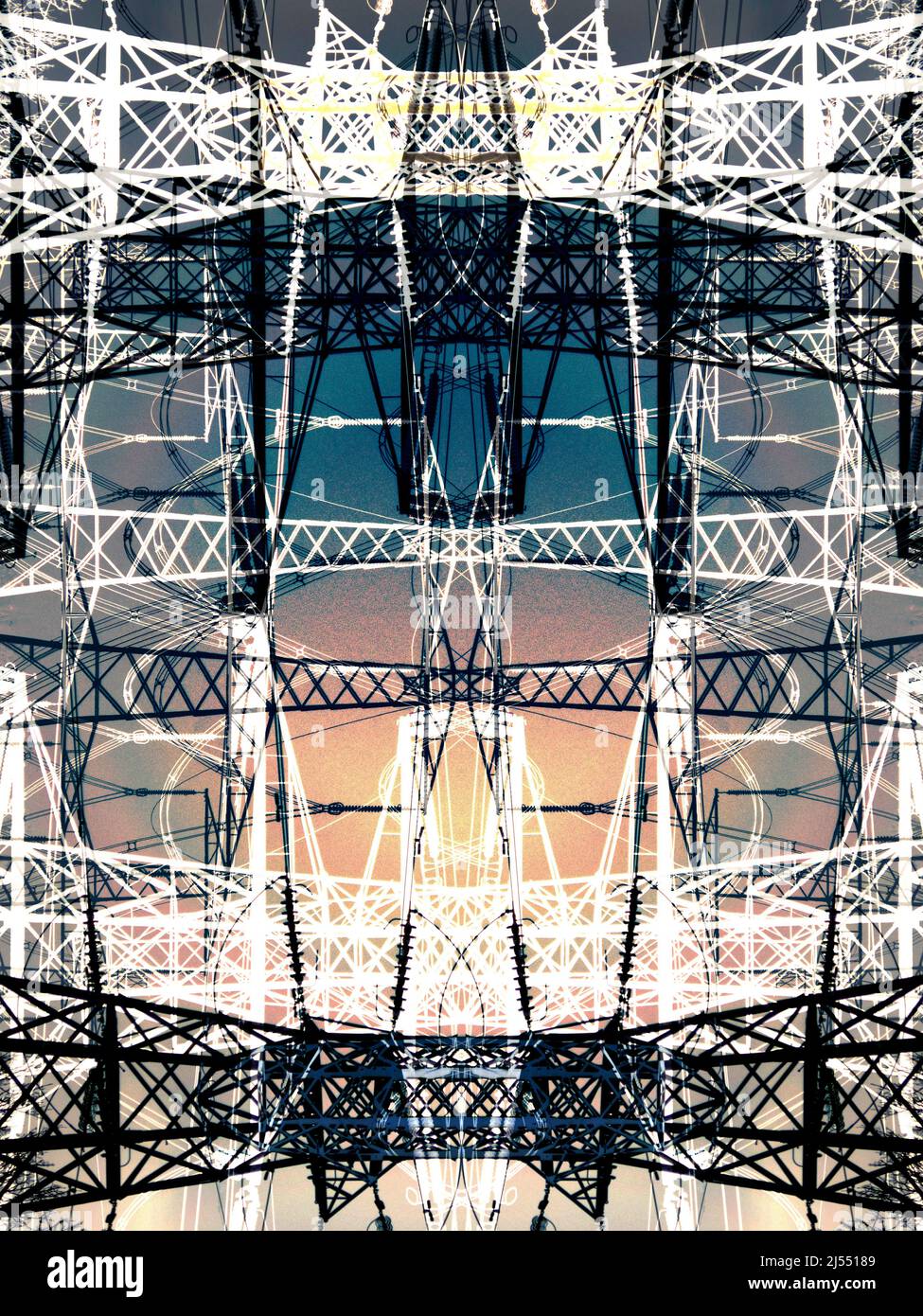 I love electricity pylons; I find their abstract, gaunt shapes ...