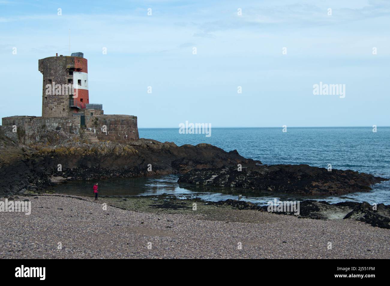 Archirondel Tower, Jersey, Channel Islands Stock Photo - Alamy