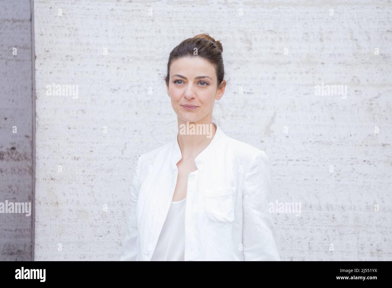 Rome, Italy, April 20, 2022 - The actress Barbara Ronchi attends at ...