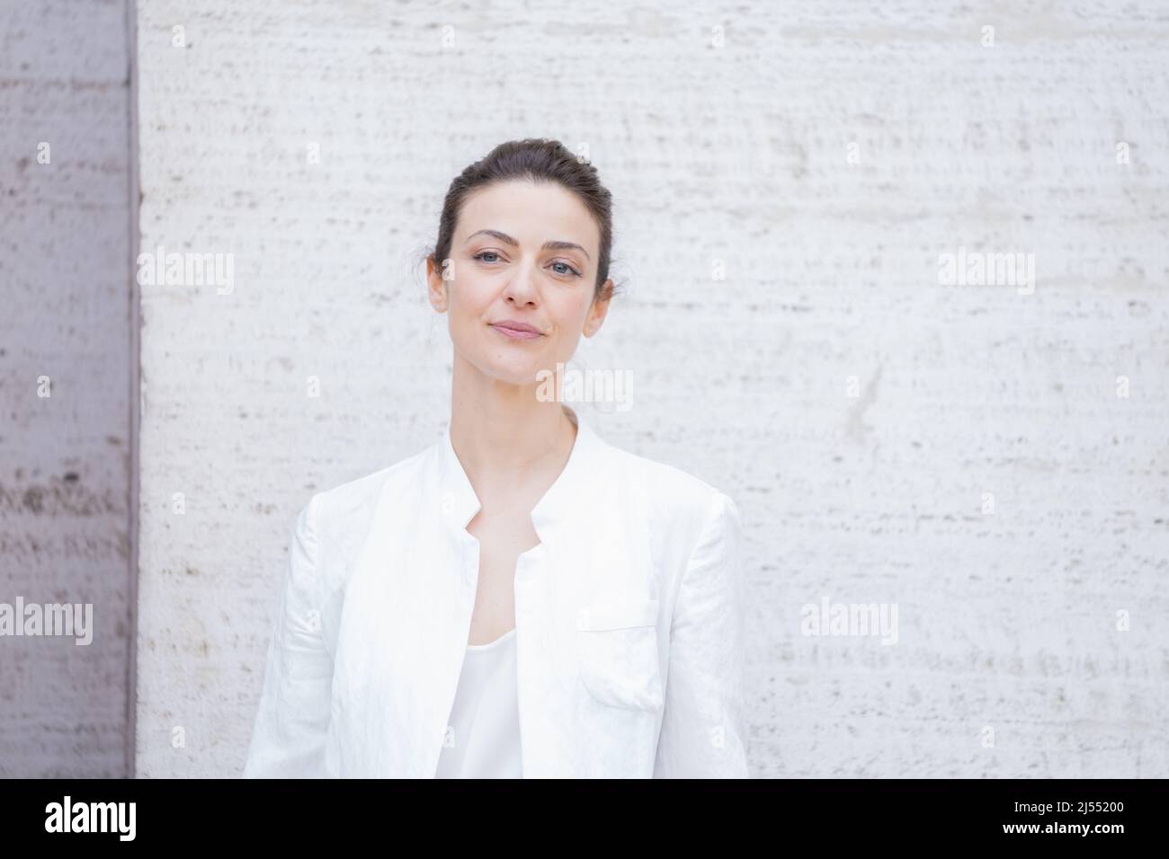 Rome, Italy, April 20, 2022 - The actress Barbara Ronchi attends at ...