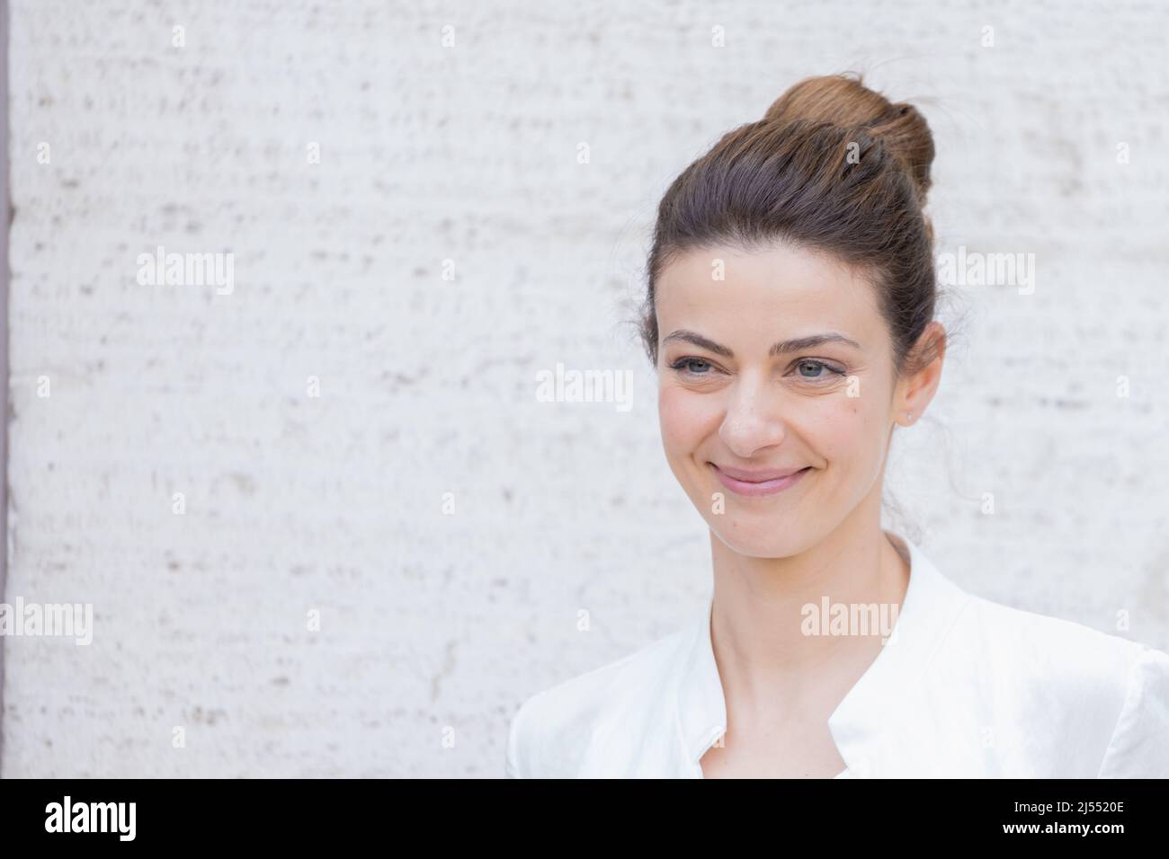 Rome, Italy, April 20, 2022 - The actress Barbara Ronchi attends at ...