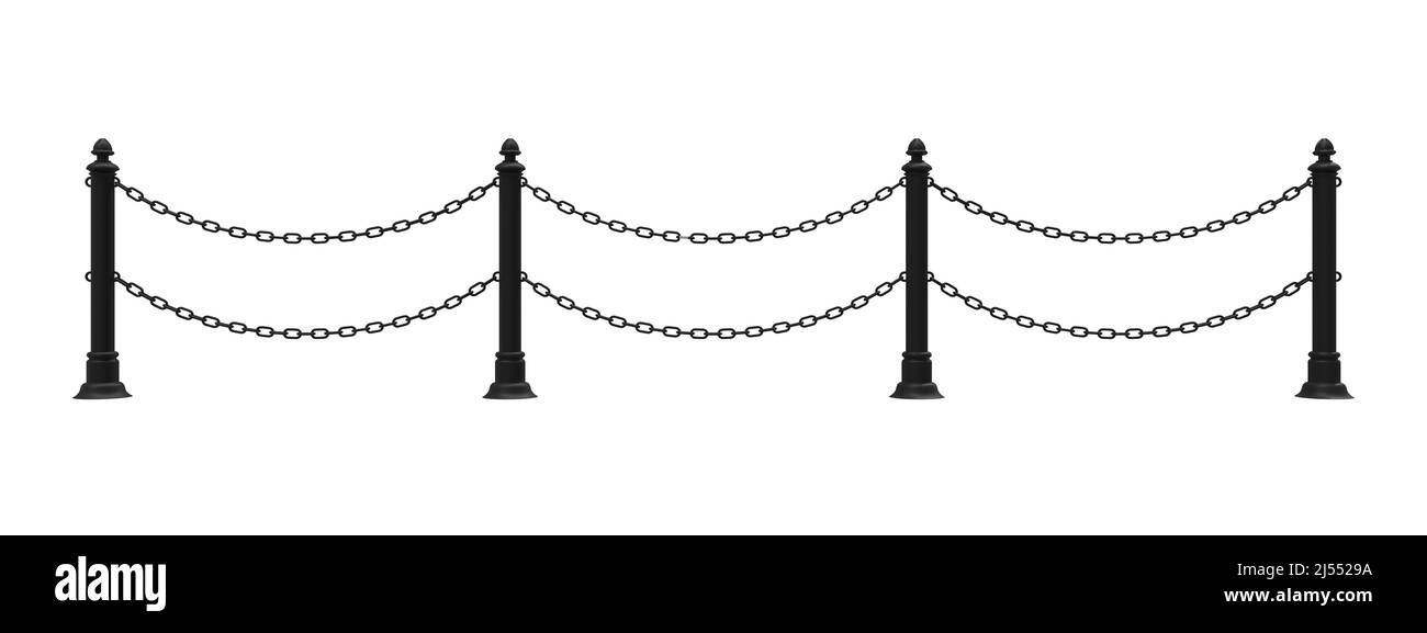 Isolated railing on white background Stock Photo - Alamy