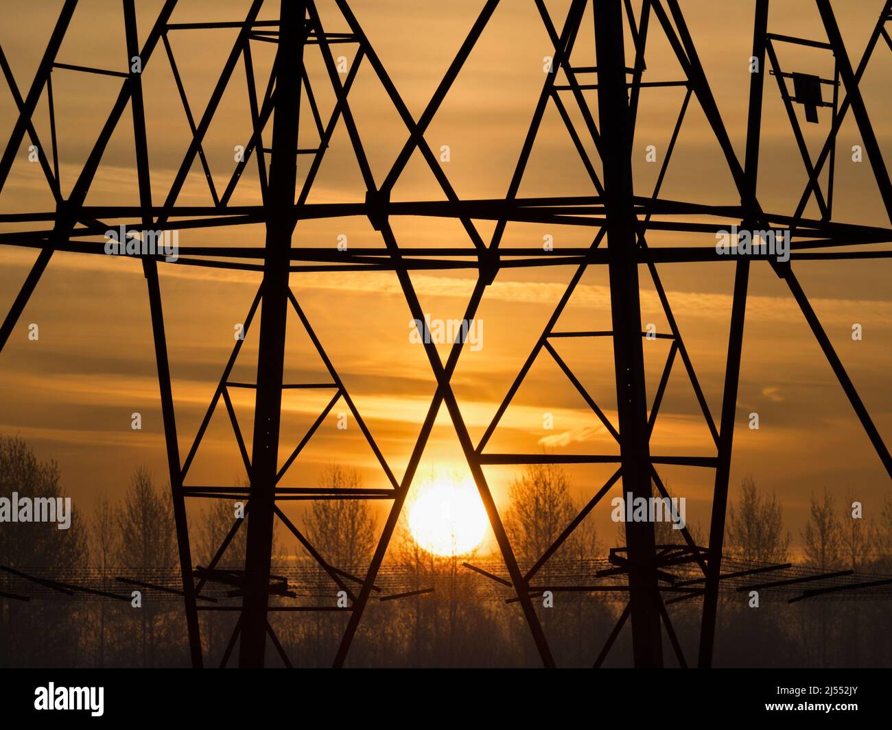 I love electricity pylons; I find their abstract, gaunt shapes ...