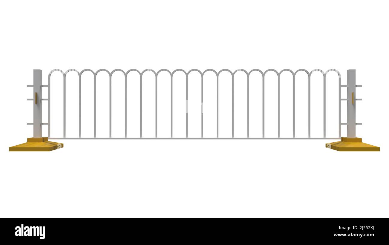 Isolated railing on white background Stock Photo - Alamy