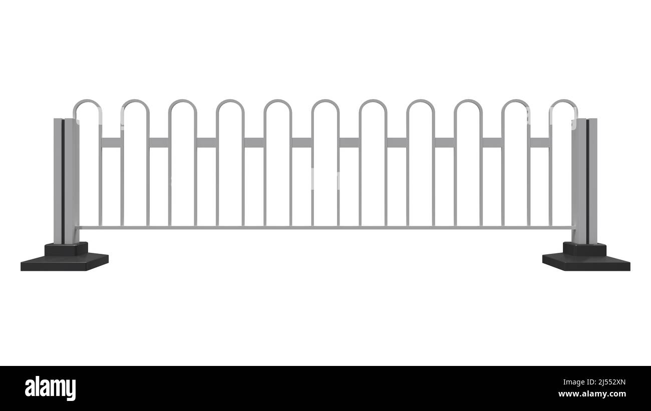 Isolated railing on white background Stock Photo - Alamy