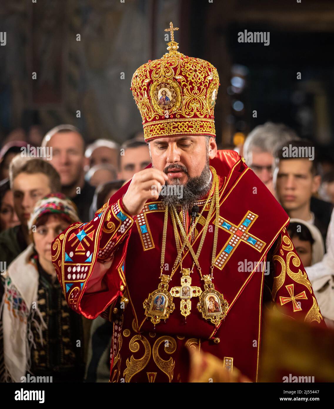 Kyiv, Ukraine. 28th Apr, 2019. Primate of the Ukrainian Orthodox Church ...