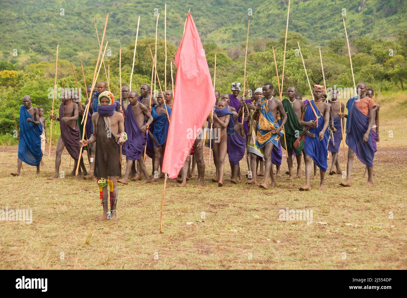 Donga stick fight ceremony, Surma tribe, Tulgit, Omo river valley ...