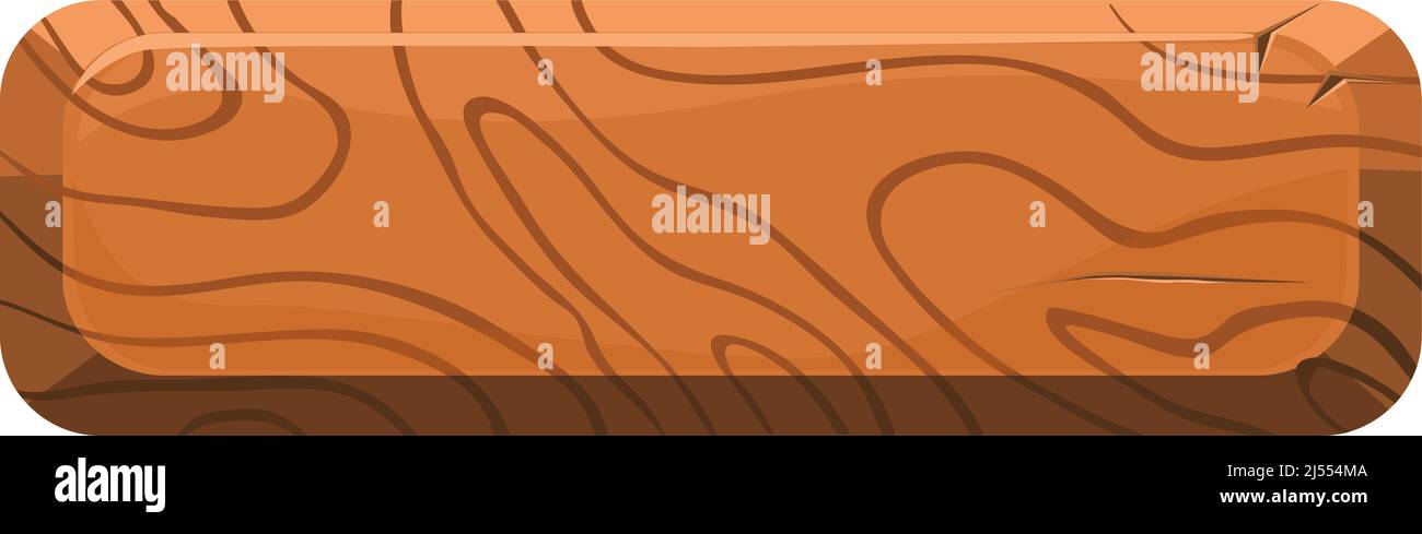 Wooden button space bar. Banner ui interface, sign play, gamer buttons ...