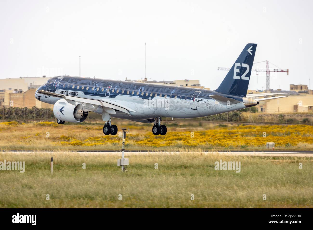 Embraer's own Embraer 190 E2 STD (ERJ-190-300STD) demonstrator aircraft ...