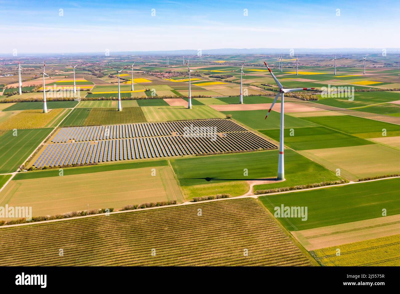 Wind turbine park panorama hi-res stock photography and images - Alamy