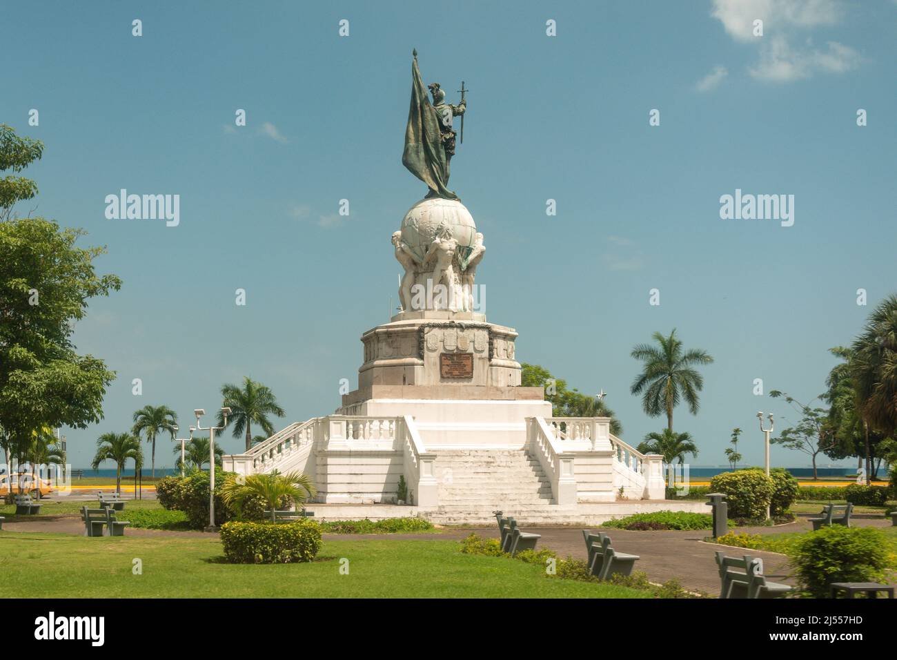 Statue of explorer Vasco Nunez de Balboa, Balboa Park, Balboa District ...