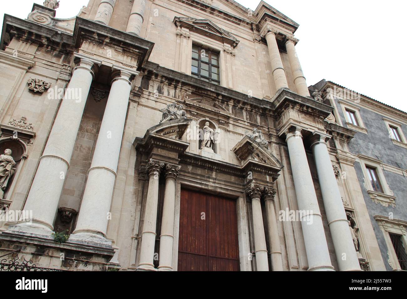 baroque church (san francesco borgia) in catania in sicily in italy ...