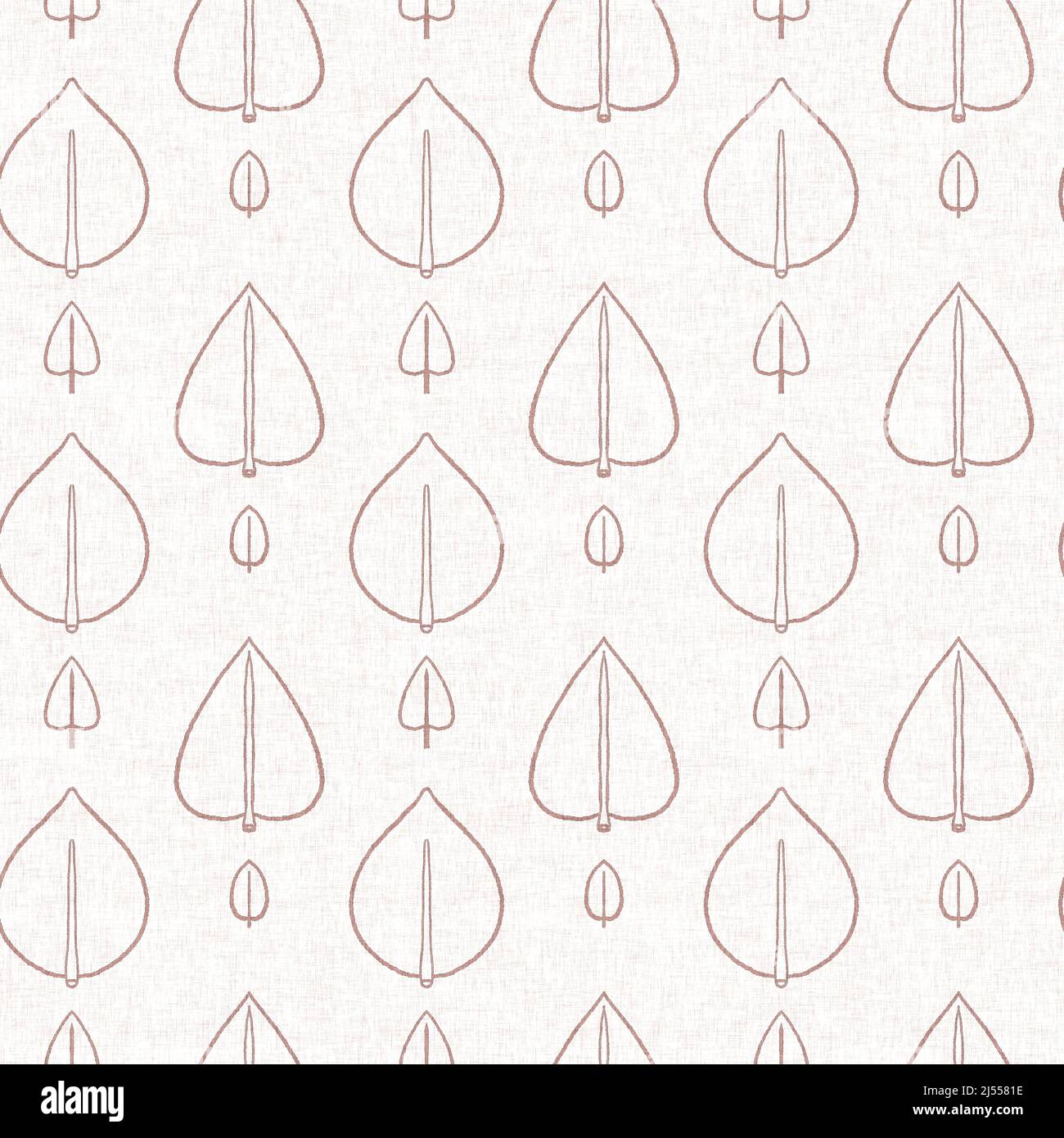 Gender neutral pink foliage leaf seamless raster background. Simple ...