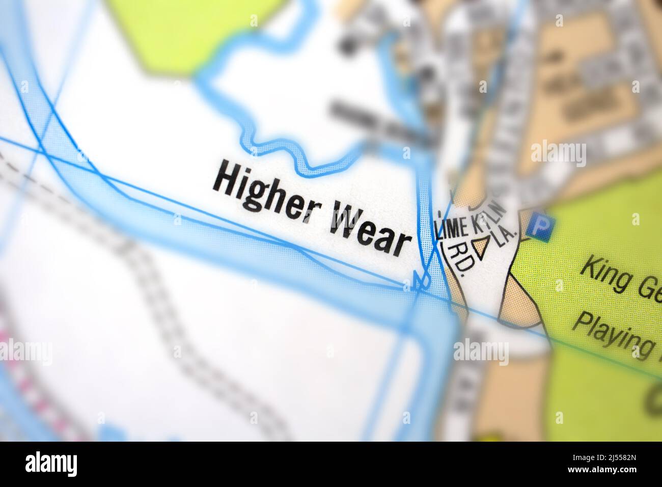 Higher Wear district - Exeter City, Devon, United Kingdom colour atlas ...