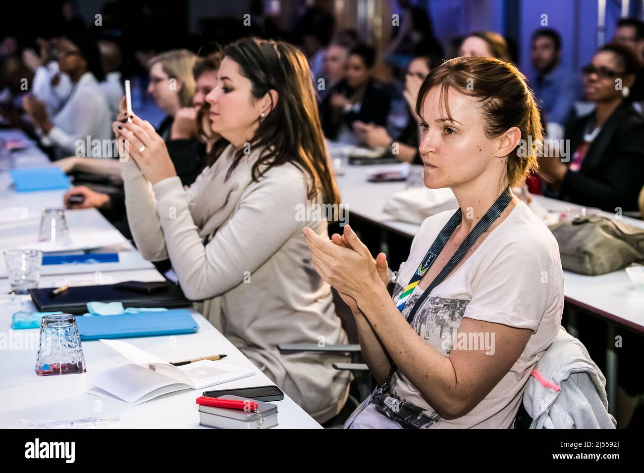Johannesburg, South Africa - September 8, 2014: Delegates attending a ...