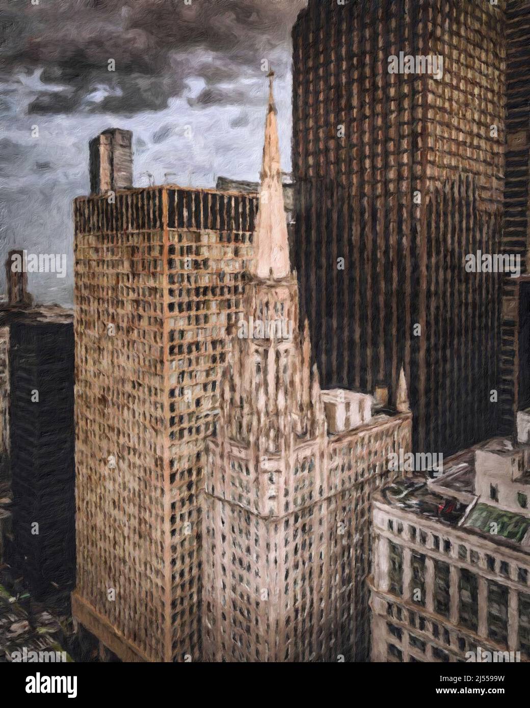 Chicago USA city center skyscrapers and architecture, America travel ...