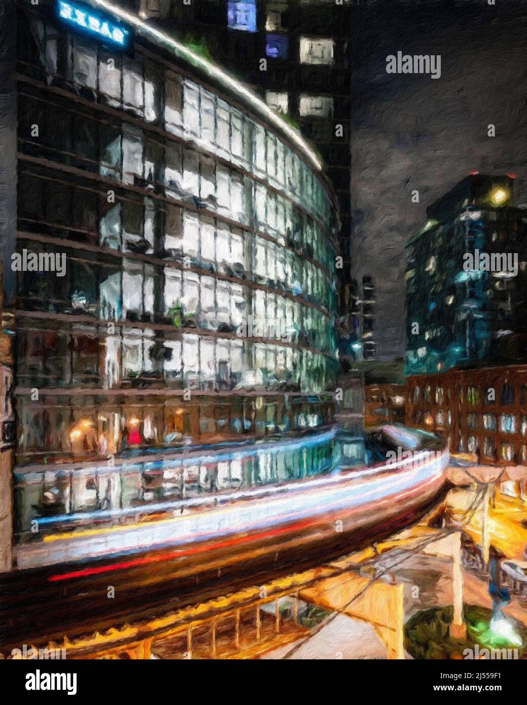 Chicago USA city center skyscrapers and architecture, America travel ...