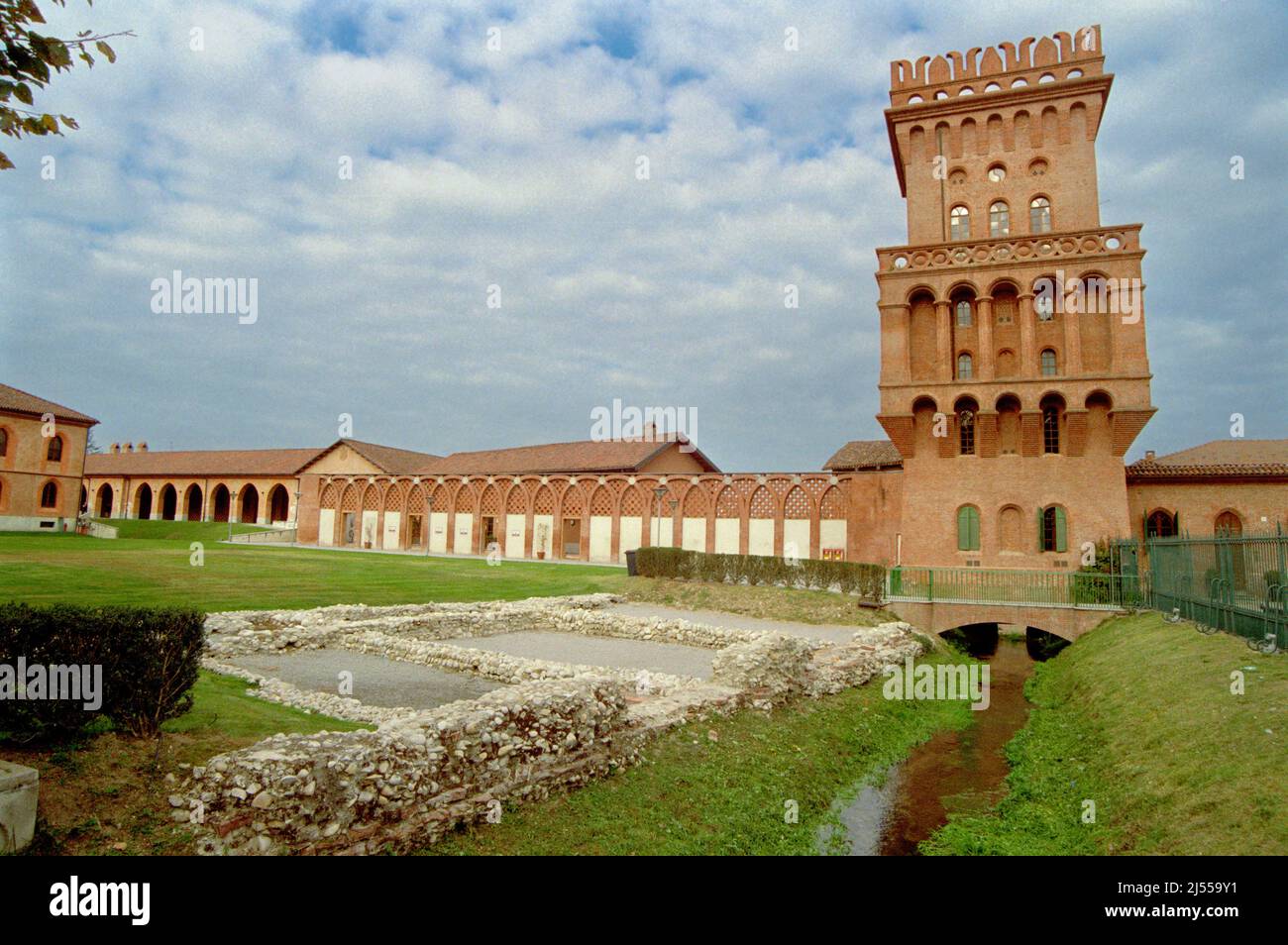 Italy, Piedmont, Langhe, Pollenzo, the Agenzia di Pollenzo, Tower Stock ...