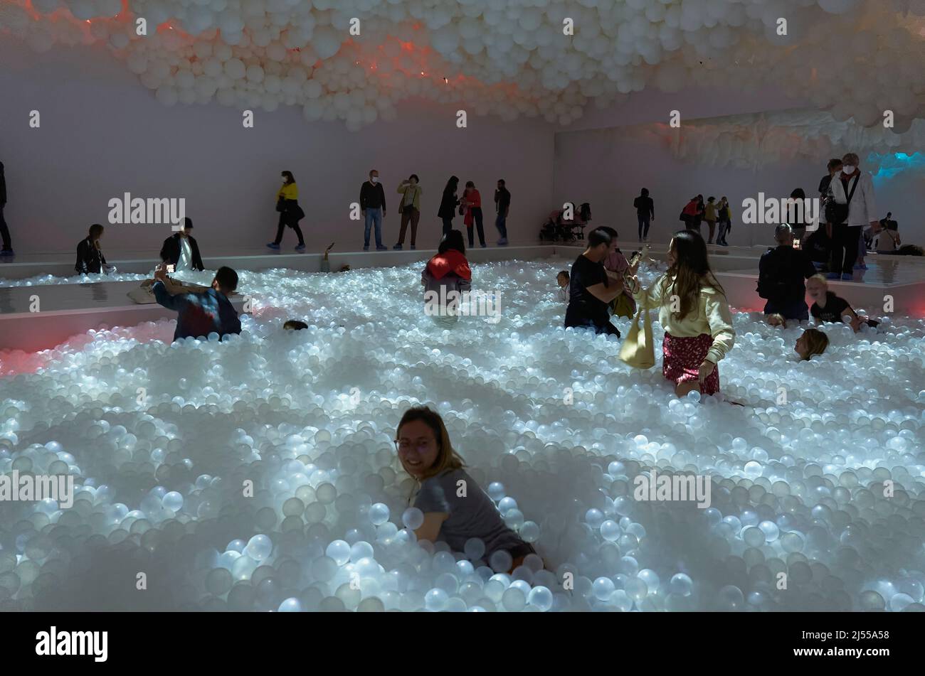 Paris, Paris, FRANCE. 20th Apr, 2022. A new exhibition called POP AIR ...