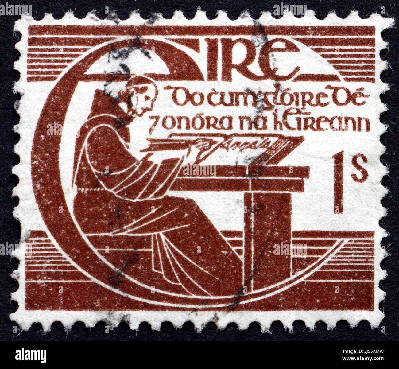 IRELAND - CIRCA 1944: a stamp printed in the Ireland shows Brother ...
