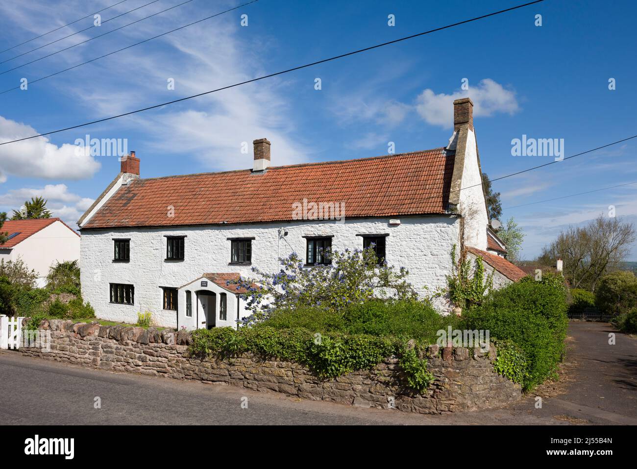 Earls Farm farmhouse in the village of Compton Martin at the foot of ...