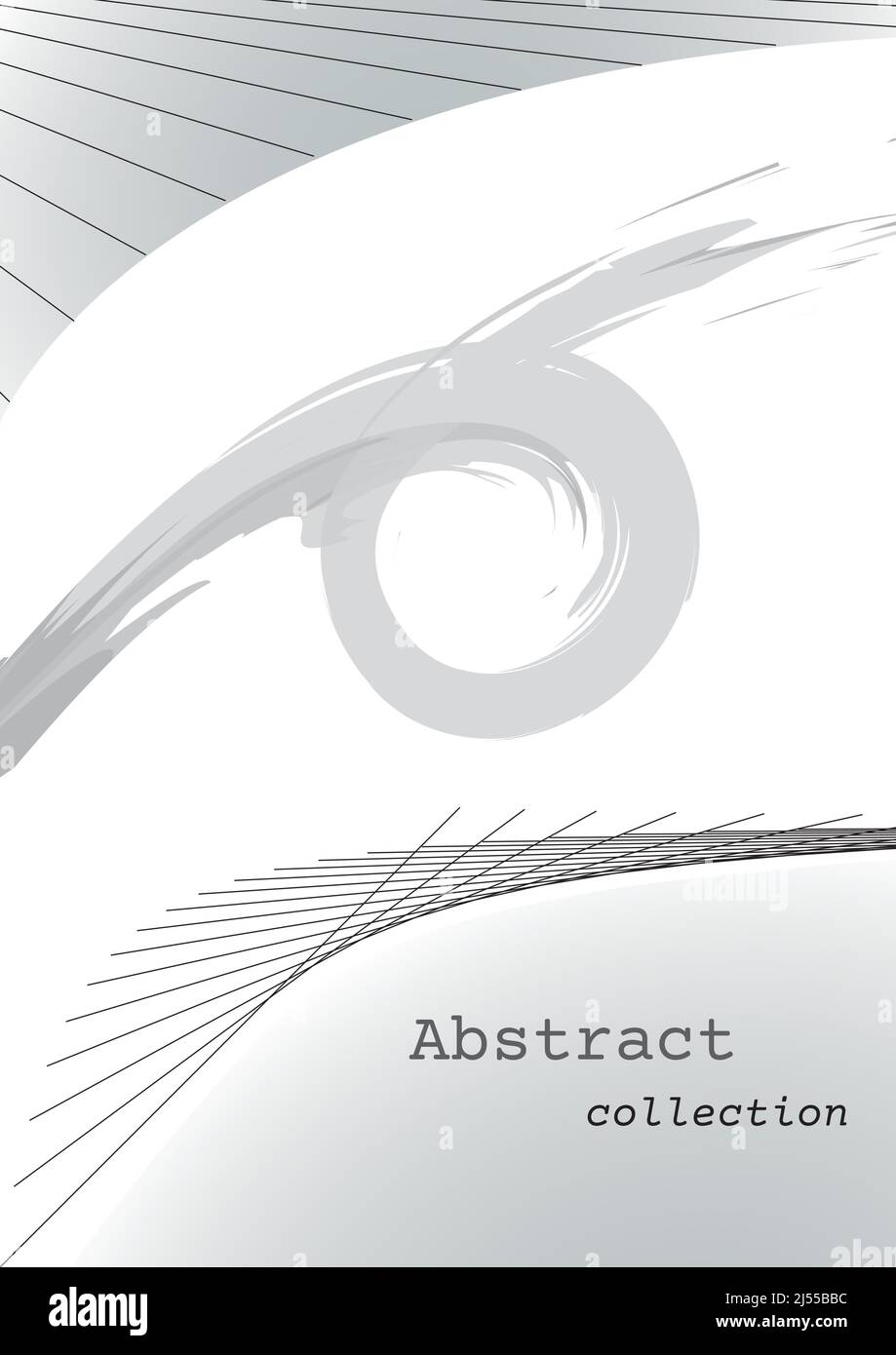 Abstract geometric technological company brochure or notebook ...